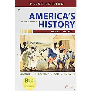 Loose-leaf Version for America's History, Value Edition, Volume 1