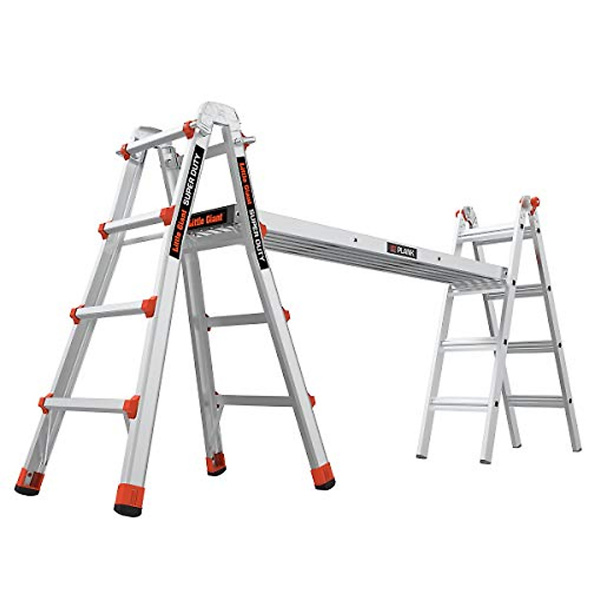 Little Giant Ladders, Super Duty, M17, 17 foot, Multi-Position Ladder, Aluminum, Type 1AA, 375 lbs weight rating, (10402)