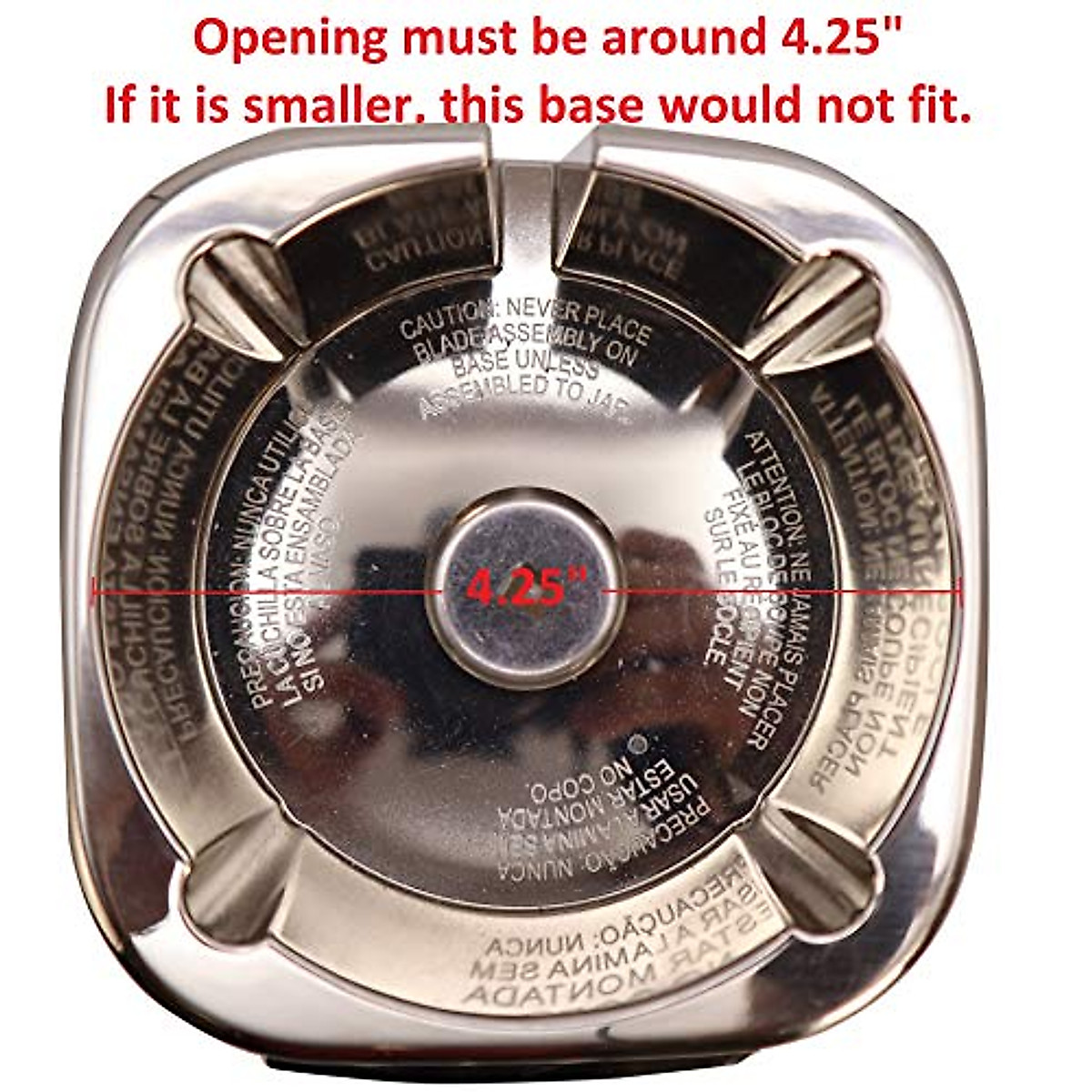 Blendin Replacement Jar Base Bottom Cap, Compatible with Oster Pro 1200 Blender