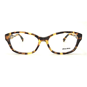 Miu Miu MU03IV - 7S01O1 Eyeglasses Spotted Tortoise Frame 55mm w/Clear Demo Lens