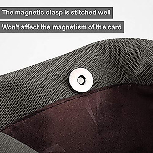 PHABULS Canvas Tote Bag For Women With Zipper, Mulit-Pocket Cotton Hobo Handbag Fashion Shoulder Purse-grey