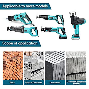 2PCS Demolition Masonry Reciprocating Saw Blades Hard Alloy Saw Blades for Cutting Brick,Wood,Metal,PVC Tube,Porous Concrete,Power Tools Accessories (12in/300mm)