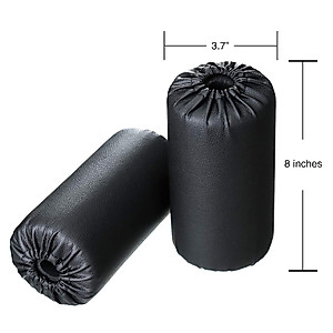 Foam Foot Pads Rollers Set of a Pair (8"x4"x20mm) for Home Gym Exercise Machines Equipments Replacements with 1 Inch Rod