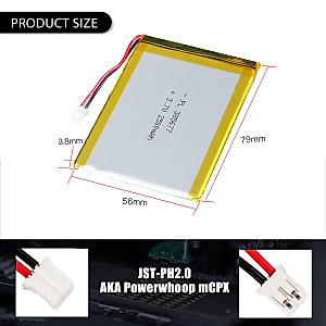 YDL 3.7V 2500mAh 385677 Lipo battery Rechargeable Lithium Polymer ion Battery Pack with JST Connector