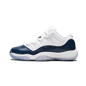 Jordan Youth Air 11 Retro Low LE GS CD6847 102 Blue Snakeskin - Size 6Y