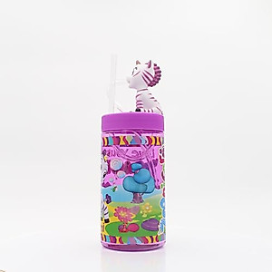 Sip with ME Promi Zoonicorn Cup, Kids Water Bottle, Toddler Cups, Tumbler with Lid and Straw, Travel Sippy Cup for Water or Milk, Kids Cups with Lids for Toddlers 3 and Up, BPA Free Plastic, 12 oz