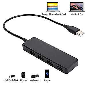 Voluxe Hub Adapter, 5Gbps Hub, Stable Small Size 4‑in‑1 Good Performance for Computer Desktop