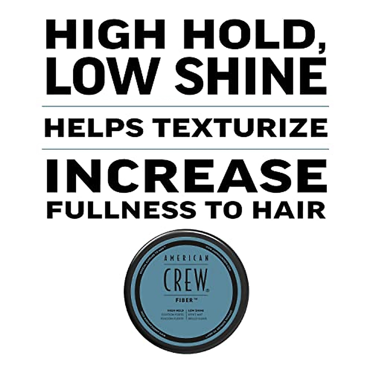 American Crew Men's Hair Fiber, Like Hair Gel with High Hold & Low Shine, 3 Oz (Pack of 1)