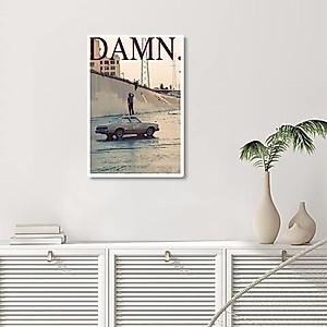 Ukeepo Kendrick Lamar Good Kid M.A.A.d City Album Limited Canvas Poster Room Aesthetics 12x18in Unframed