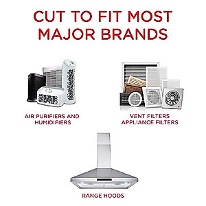 Cut to Fit Carbon Pad Pre Filter Roll for Air Conditioner / Purifiers Furnace Filters Trash Cans (1)