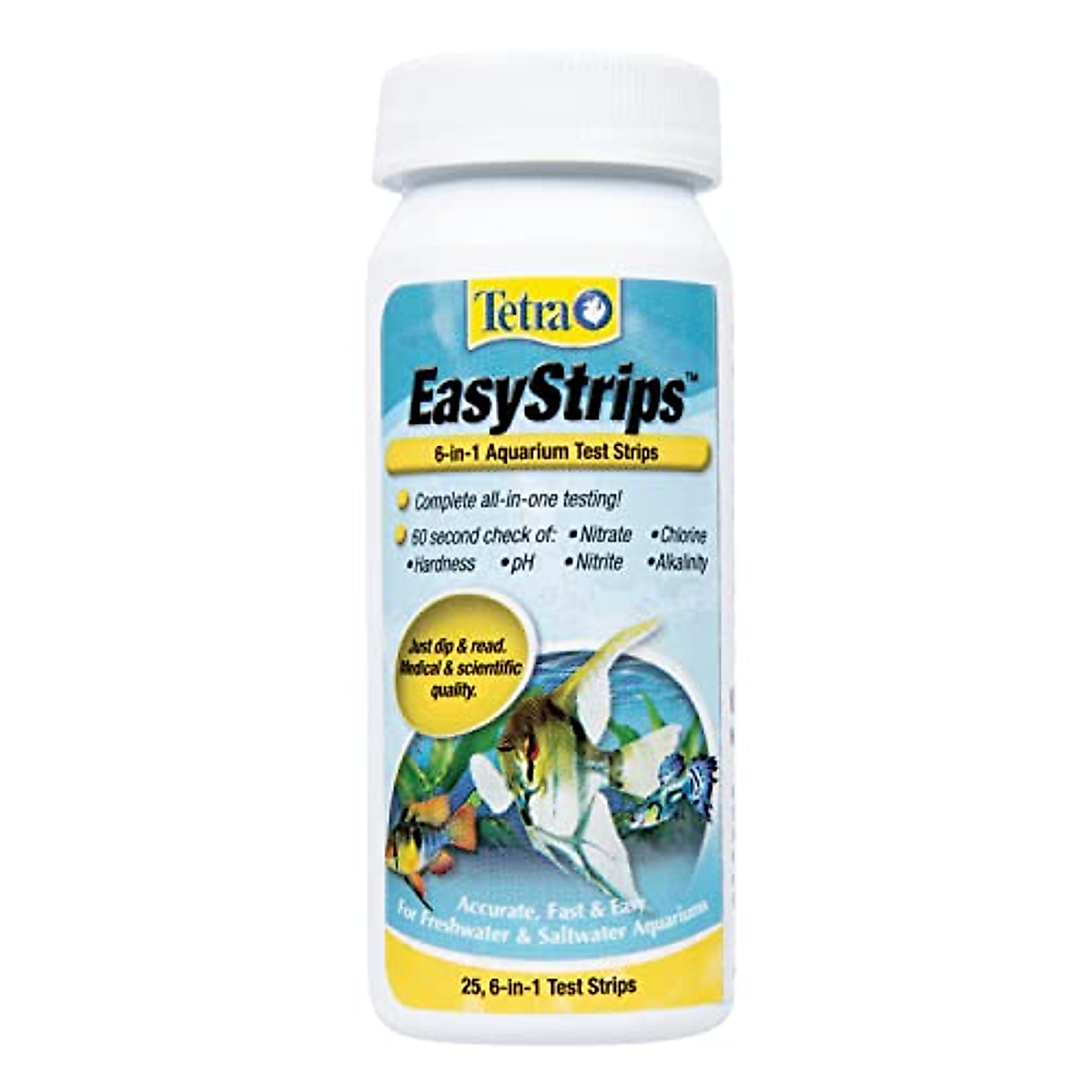 Tetra EasyStrips 6-in-1 Aquarium Test Strips, 400 Pack