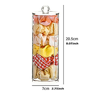 Clear Scrunchie Holder Stand Acrylic Transparent Hair Tie Holder Display Organizer with Lid Portable Hair Accessories Storage Rack for Women Girls