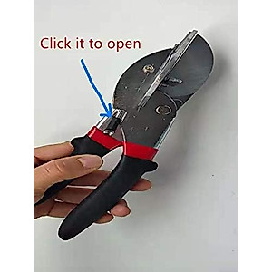 Multi Angle Miter Shear Cutter Hand Tools,45-135 Degree Adjustable Angle Scissors Trim Shears Tools for Vinyl Wood Molding Trim
