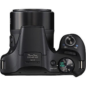 Canon PowerShot SX540 HS Digital Point and Shoot Camera Bundle with Replacement Battery + 64GB Memory Card + Flexible Tripod and More - International Version