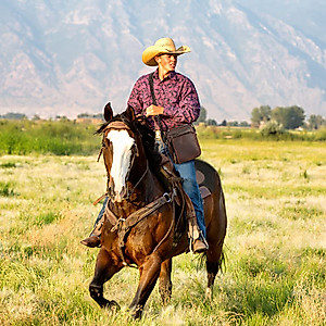 Jack&Chris Leather Messenger Bag for Men, Man Purse Crossbody Bags for Work Business, Red Brown