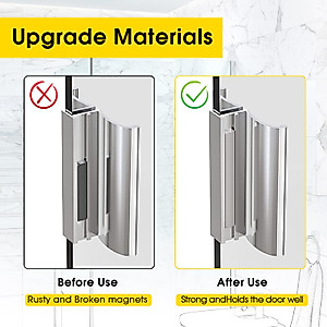 Shower Door Magnet - 2-1/2" Replacement Magnets for Sliding and Swing Shower Doors, Suitable for Glass Doors