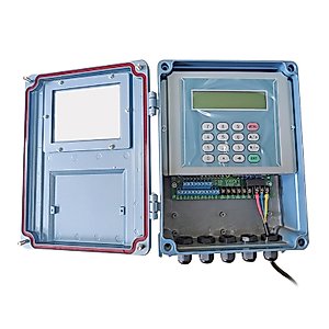 Flow Control Meter TDS-100F Water Flowmeter with M2 (DN50~DN700mm, 0-160℃) Transducer Sensor, Handheld Digital Liquid Ultrasonic Flow Meter Used in Petroleum,Food, Etc.
