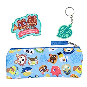Animal Crossing Character Print Backpack 5 pc Set Lunch Tote Keychain