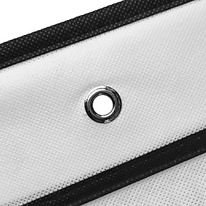 TidyMaster 1 Pack 12 Clear Crystal Pockets Large Hanging Shoe Organizer Over The Door Shoe Rack for Closet Door Storage Shoe Holder Hanger, 2 Hooks, White (59'' x 11.4'')