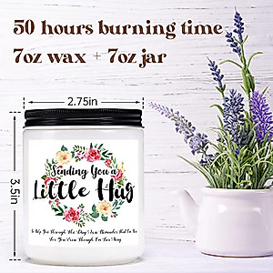 MULCHUM Lavender Scented Candle Gifts for Women Unique Thinking of You Love Gift for Best Friends BFF Bestie Relaxing Christmas Thanksgiving Birthday Presents for Mother Sister Coworker