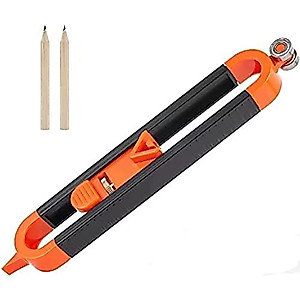 Precise Contour Scribe Tool Woodworking - With Lock For Pencil,Upgrade Measuring Tools, Ultimate Scribing Tool Suitable For Woodworking Finish Carpenter Professional Joiner