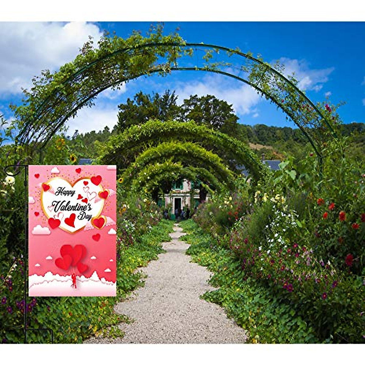 Valentine Flag, Double Sided Valentine's Day Flag Love Combination Valentine Garden Flag 12 x 18 Inch Valentine House Flags for Valentine's Day Decoration