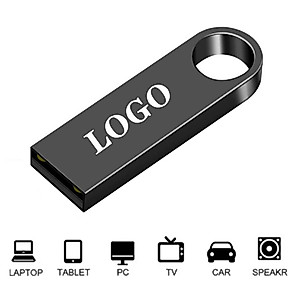 10 Pack 2GB Custom USB Flash Drives Personalized Your Logo, Customize Name Logo Metal USB Pendrive Memory Stick,Customize Logo USB 2.0 for Company Ads Wedding Photography Vedio Gift (Green 2GB)