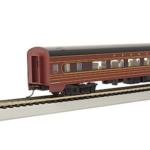 Bachmann Trains - 85' Smooth-Side Coach Car with Lighted Interior - PRR #4251 - Fleet of Modernism - HO Scale, 14212, Silver