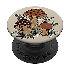 Mushrooms make me Merry (vintage) PopSockets Standard PopGrip