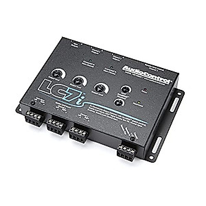 AudioControl LC7i Black 6-Channel Line Output Converter with Bass Restoration with ACR1 Remote for Audio Control Processors