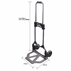 Magna Cart MCI Steel Folding Hand Truck, Foldable Personal Moving Dolly with Wheels, 160-Pound Capacity