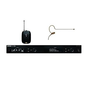 Shure SLXD14D/MX153 Omnidirectional Headworn Wireless Microphone System, Cocoa, G58 470-514 MHz