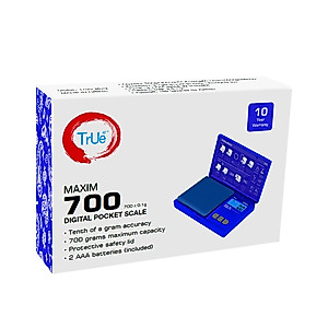 MX 700 Special Edition Precision Gram Scale 700g* 0.1g for Jewelry/Food/Medicine Affordable and Stylish Pocket Scale, Slim Design, Royal Blue- Paisley