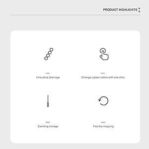 JzcsdkSIL Sponge Mop for Head Replacement Part Practical Mop for Head Accessory for House Commercial Industrial Reusable M