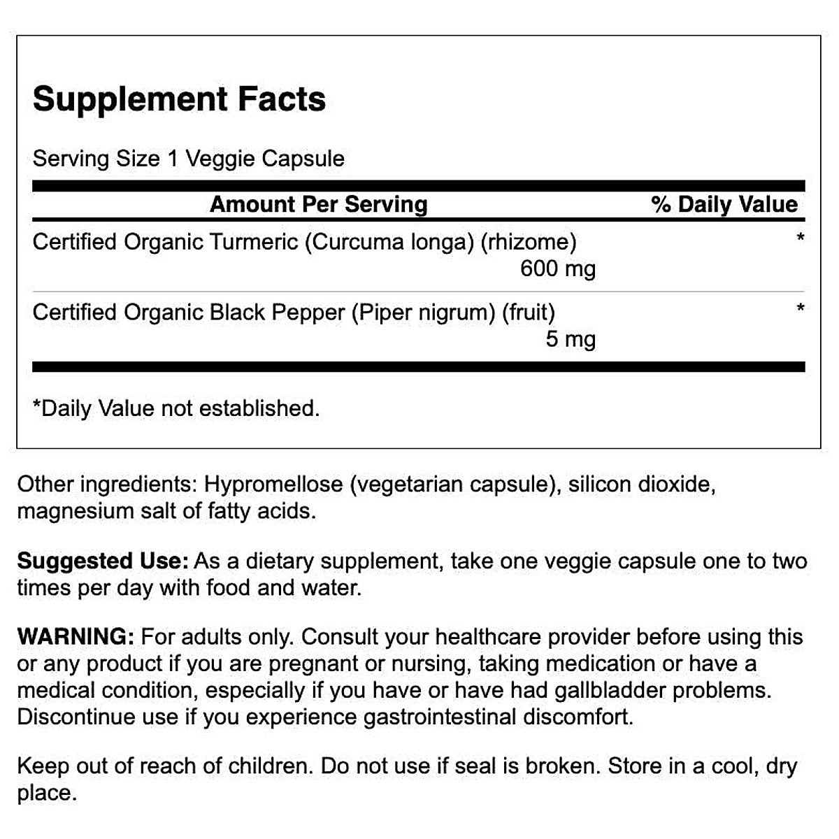Swanson Premium- Turmeric & Black Pepper - Antioxidant, Digestion & Joint Support - 90 Veg Caps
