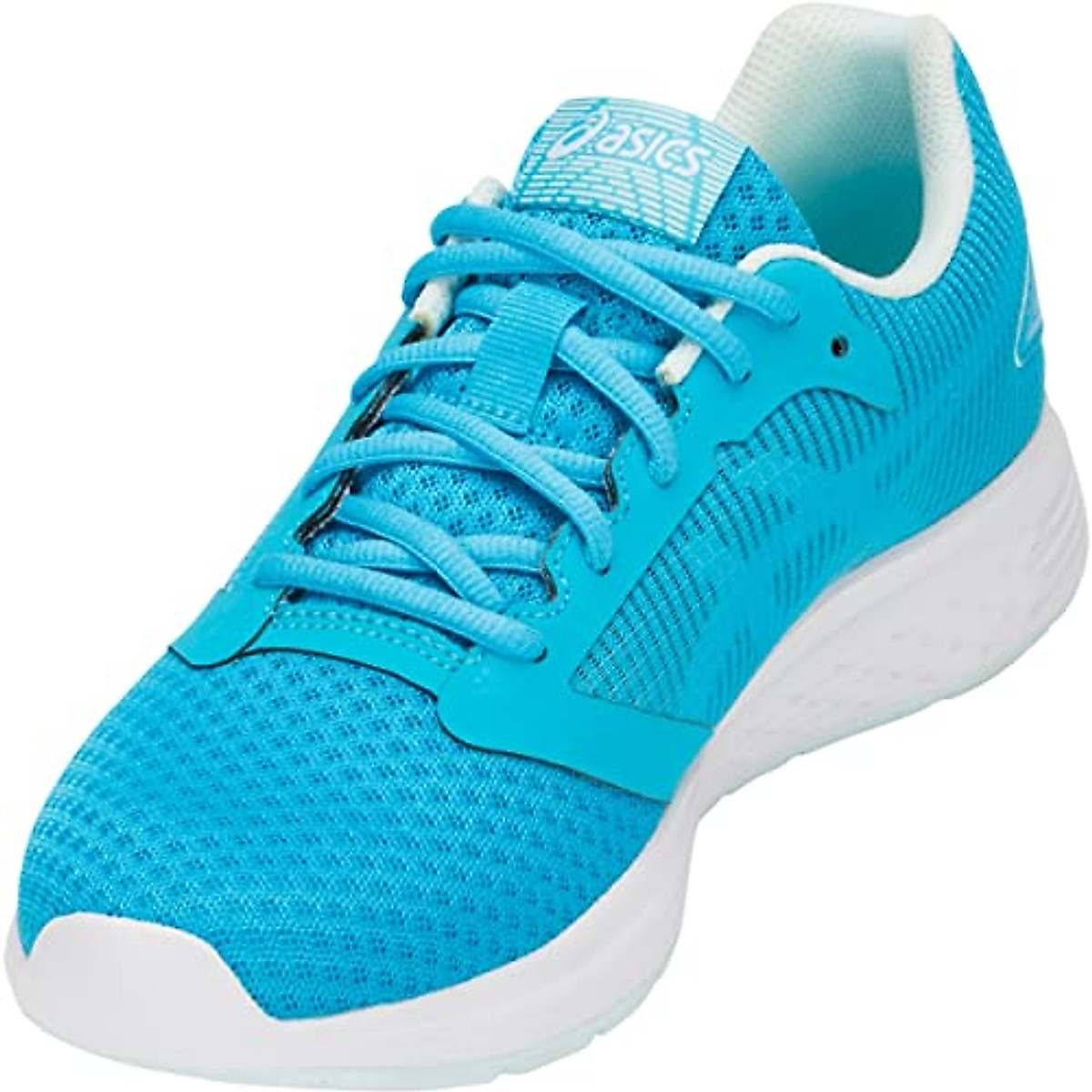 ASICS Women's Patriot 10 Running Shoes, 6.5M, Aquarium/White