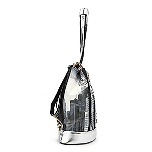 Nicole Lee MULTIFUNCTIONAL BUCKET BAG BACKPACK LNY16057 LIFE IN NEW YORK