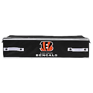 Franklin Sports NFL Cincinnati Bengals Under The Bed Storage Bins - Large, 26 x 18 x 6 - Inch