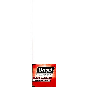 Orajel 3X for Toothache & Gum Pain: Maximum Gel Tube 0.42oz - From #1 Oral Pain Relief Brand - Orajel for Instant Pain Relief