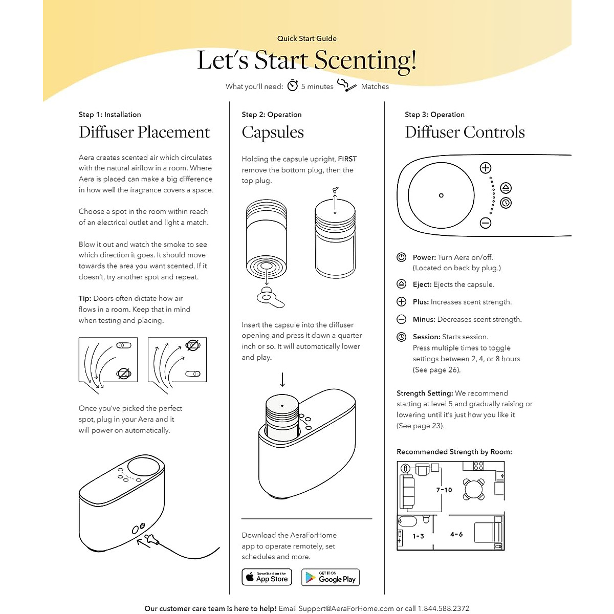 Aera Home Fragrance Electric Diffuser - Smart Home App Controlled, Compatible with Alexa - Hypoallergenic Scent Technology, Safe for your Family and Pets - Scent Capsules Sold Separately