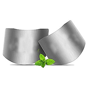 okdeals Finger Guards Household Fruit Vegetable Tool Kitchen Gadgets Chopping Stainless Steel Cutting Protection(Single Finger)