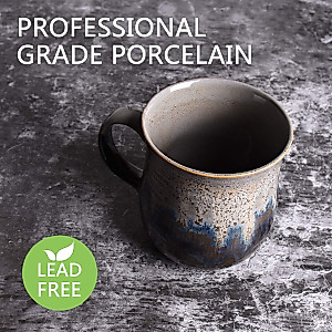 Bosmarlin Large Ceramic Coffee Mug, Big Tea Cup for Office and Home, 21 Oz, Dishwasher and Microwave Safe, 1 PCS