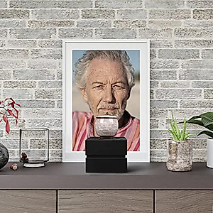 Small Urns for Human Ashes - Token Urns - Ceramic Memorial Keepsake Cremation Urns - Beautiful Mini Sharing Funeral Urns with Black Premium Box (White)