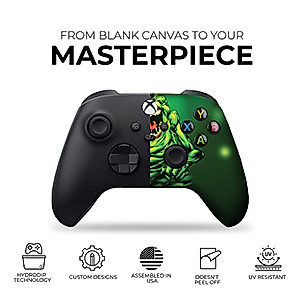 DreamController Slime Monster Custom X-box Controller Wireless compatible with X-box One/X-box Series X/S Proudly Customized in USA with Permanent HYDRO-DIP Printing (NOT JUST A SKIN)
