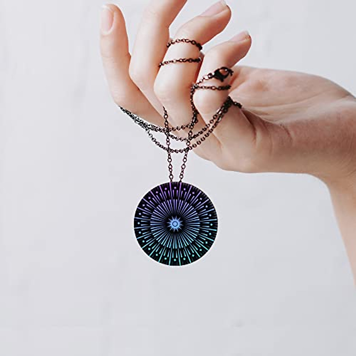 OLYCRAFT 4x5 Inch Clay Stencils Firework Pattern Silk Screen for Polymer Clay Firework Silk Screen Stencils Mesh Transfer Stencils Mesh Stencil for Polymer Clay Jewelry Making