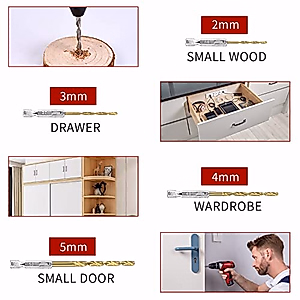 Cabinet Hardware Jig, Solike Aluminum Alloy Cabinet Handle Jig Tool for Fast and Accurate Installation of Door Handles and Drawer Front Knobs, Pulls(With Automatic Center Punch and 4 Drill Bits)