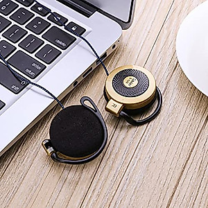 pologmase Clip On Earphones Wired - 3.5mm Ear Hook Stereo Earbuds,MP4 and Ear Buds with Ear Hook for Exercise Jogging Hiking Climbing Camping