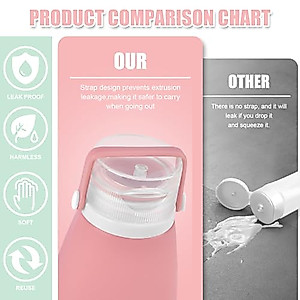Noideeer 18 Pcs Travel Bottles for Toiletries Gym TSA Approved, Leak Proof with Bandage Silicone Squeezable 3oz for Toner Shampoo Conditioner Lotion Body Wash with Toothbrush Cover Tag and Wash Bag