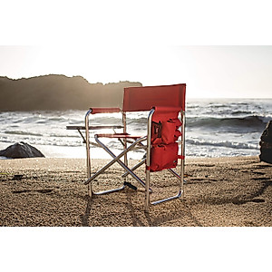 Picnic TIME Coca-Cola Enjoy Coke Sports Chair with Side Table, Beach Chair, Camp Chair for Adults, (Red)
