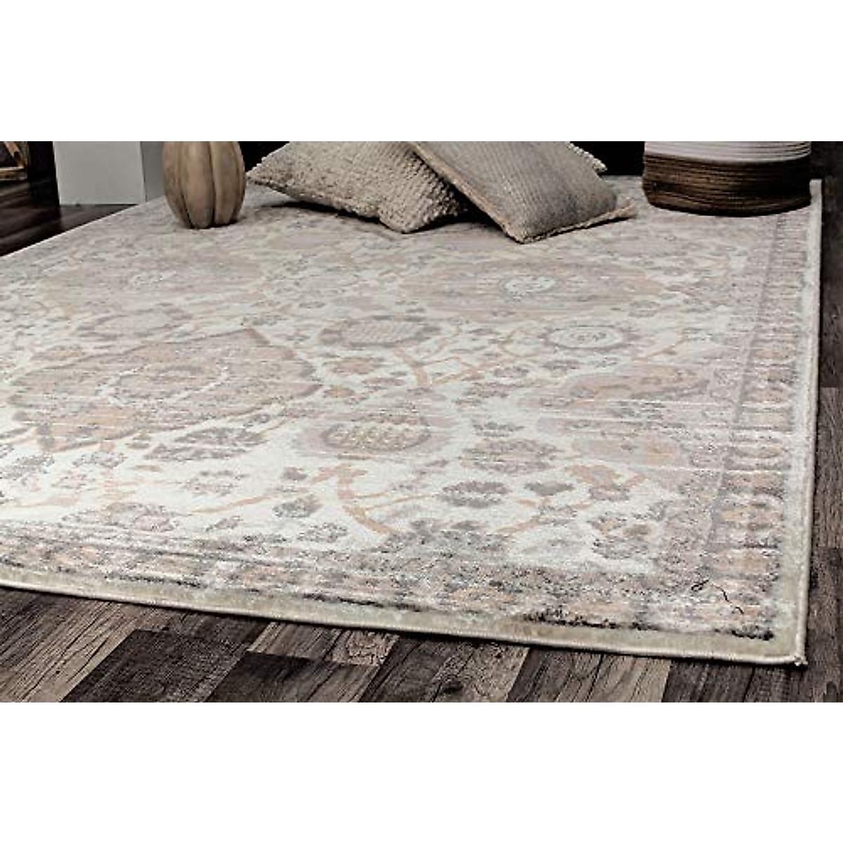 Rugs America Leopold LX50A Sugar Cookie Area Rug, 7'0" x 9'0"